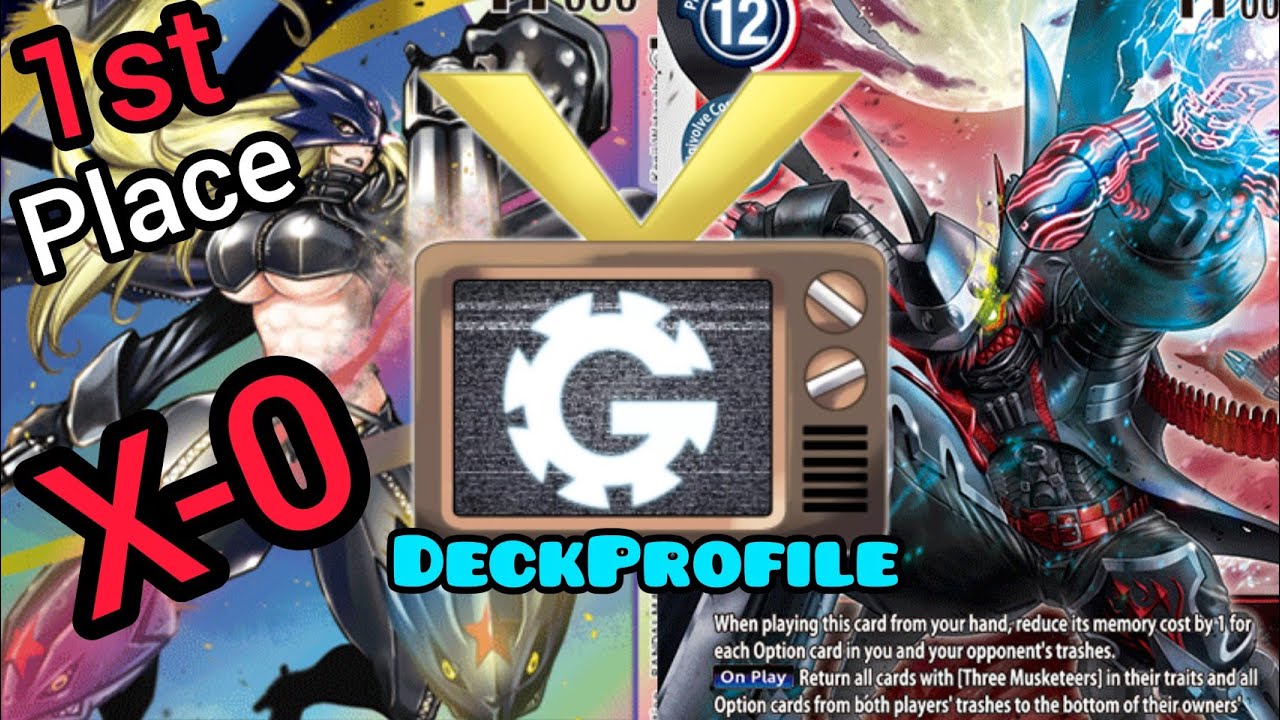 1st Place Digimon Card Game Purple Red Three Musketeers Deck Profile ...