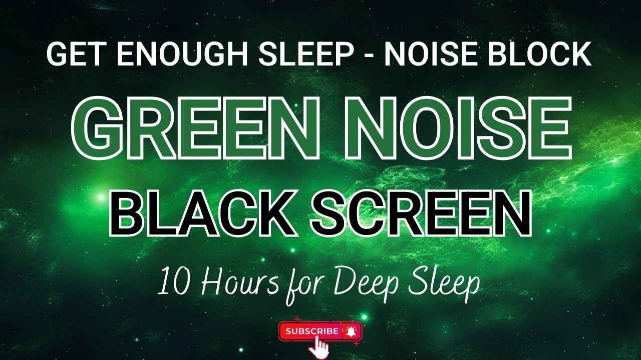 Green Noise Sound To Get Enough Sleep, Noise Blocking Effective With ...