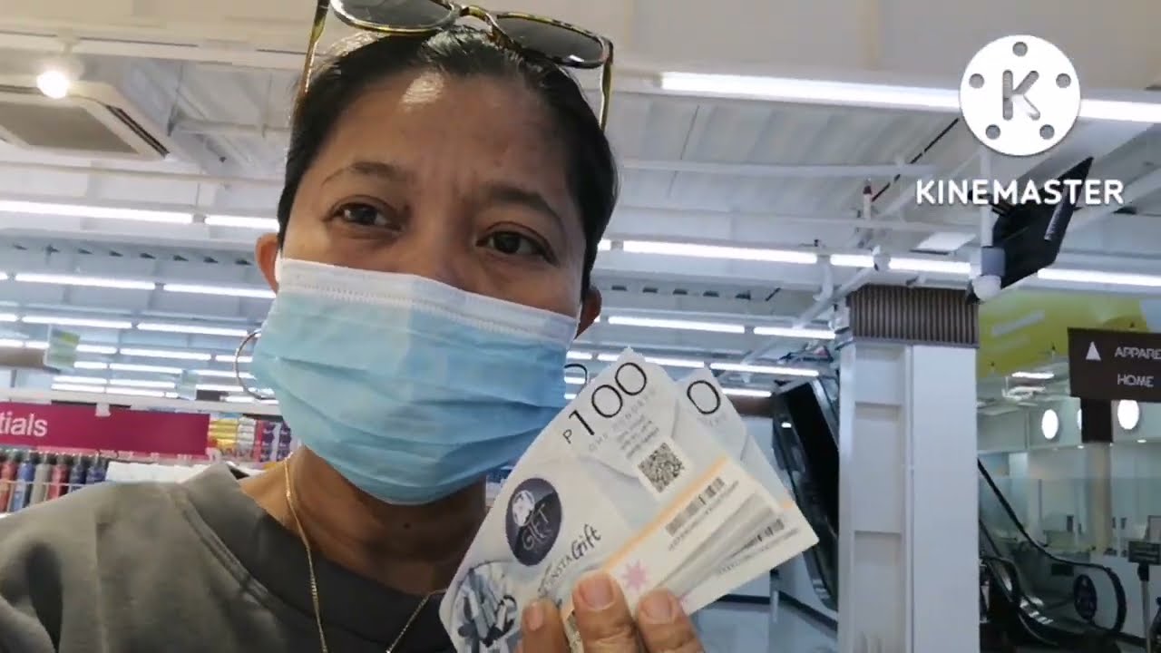 Shopping At SM Savemore without Cash only Gift Check. - YouTube