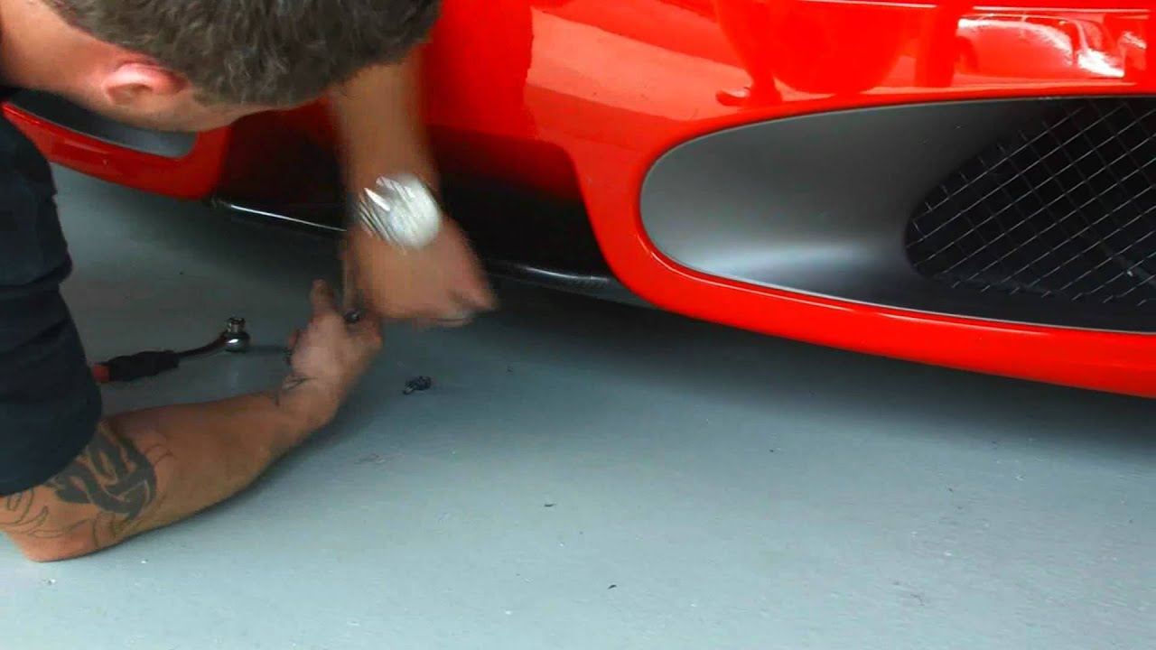 Ferrari F430 Fabspeed Carbon Fiber Front Splitter Explanation - YouTube