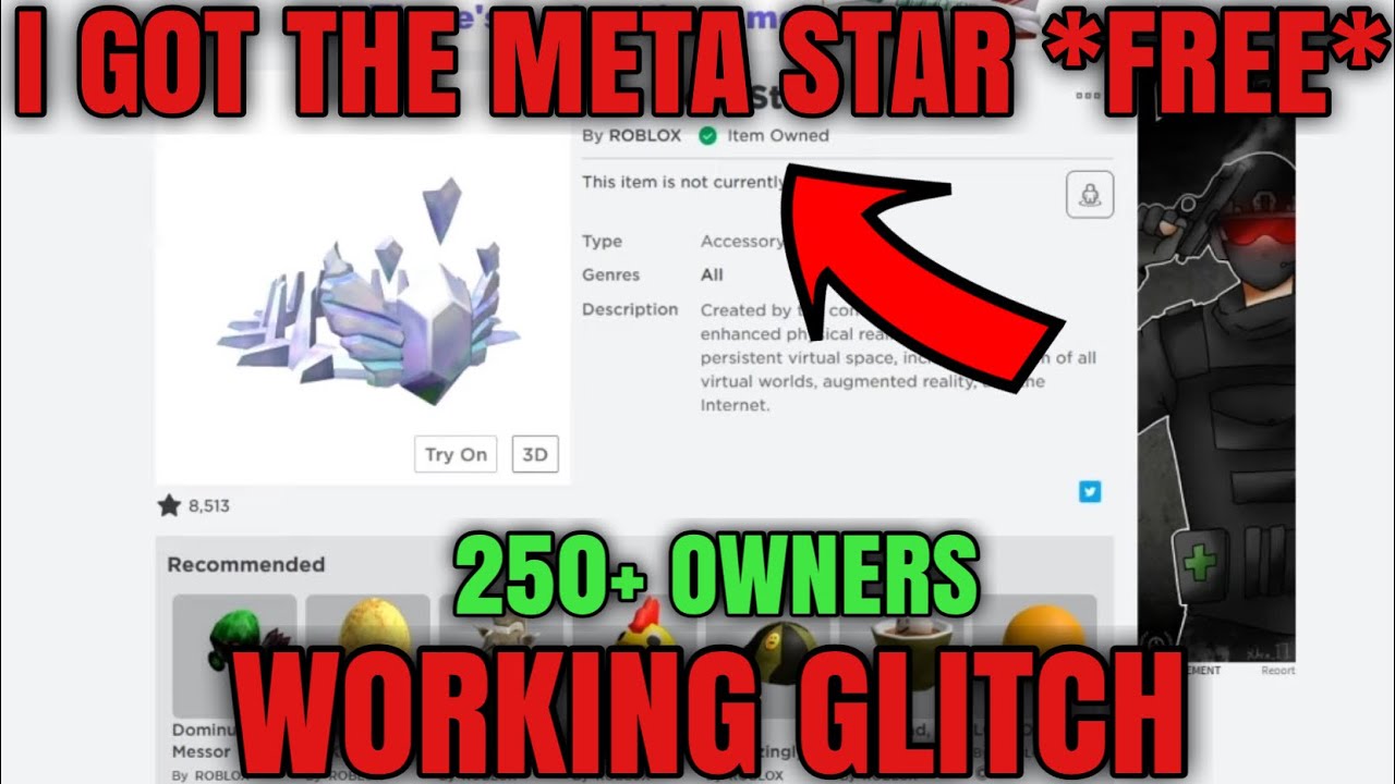 [EVENT] HOW TO GET THE META STAR *GLITCH* | Roblox Ready Player 2 - YouTube