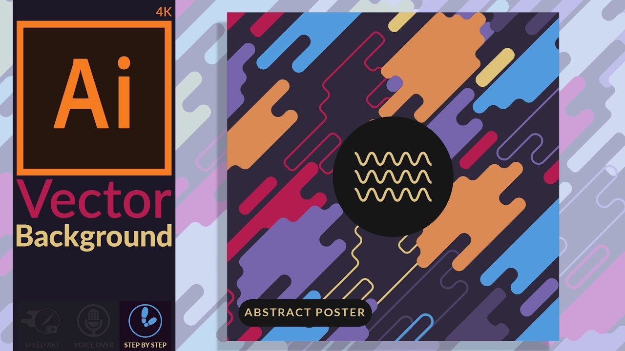 Abstract Background Design Idea with Rectangles in Adobe Illustrator ...