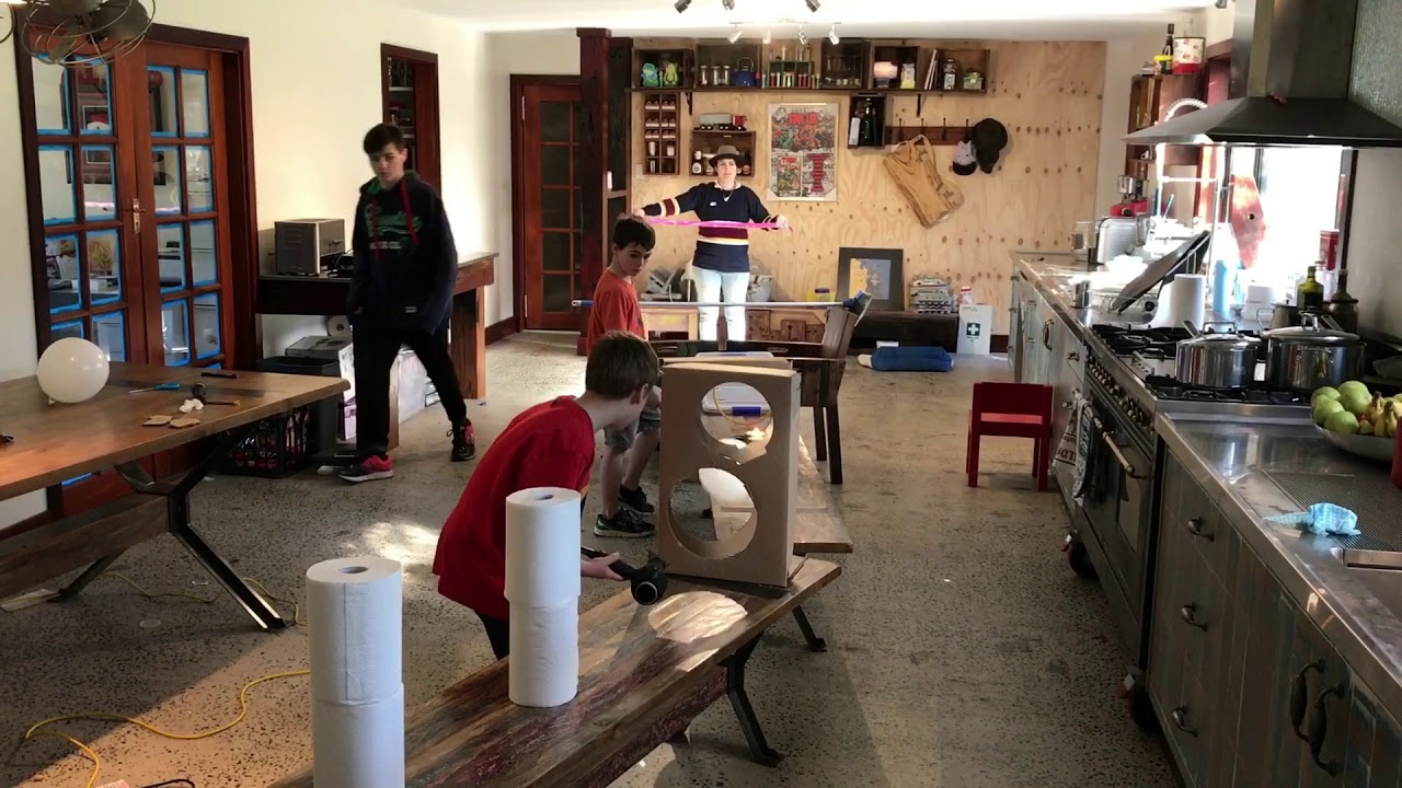 Balloon obstacle course Gishwhes2017 - YouTube