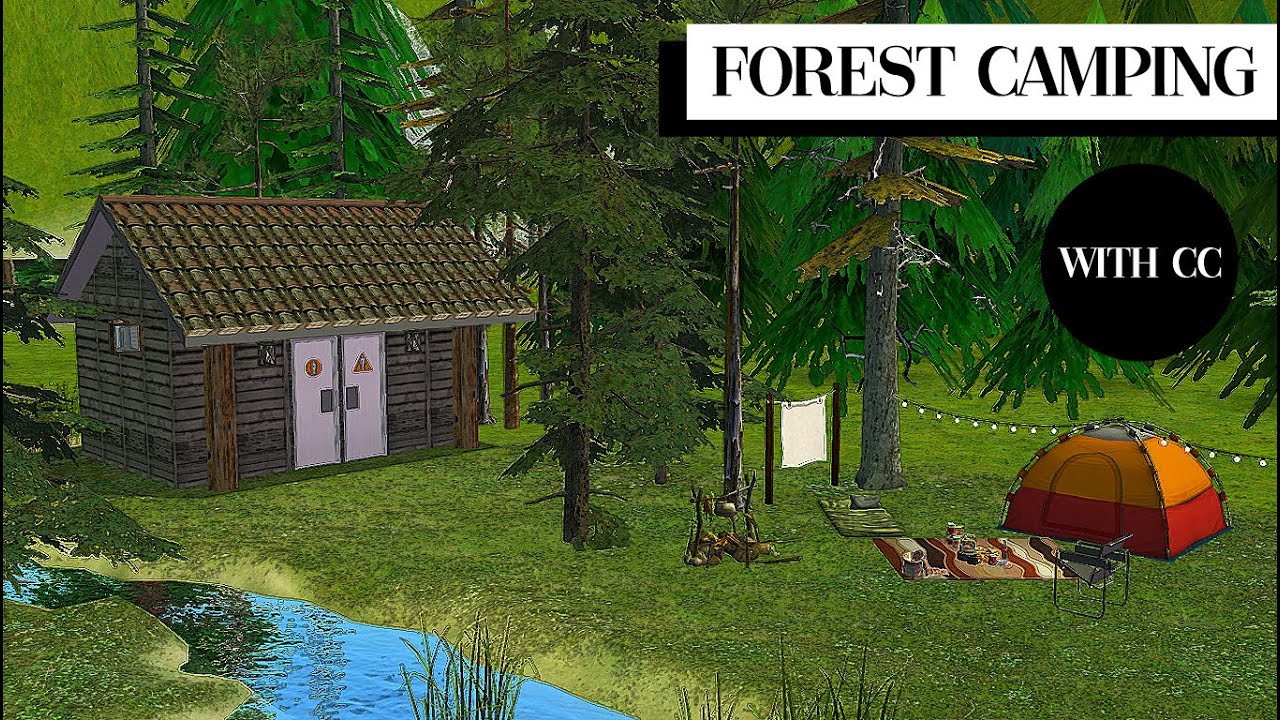 Forest Camping | The Sims 2 Speed Build CC | Строительство Симс 2 - YouTube
