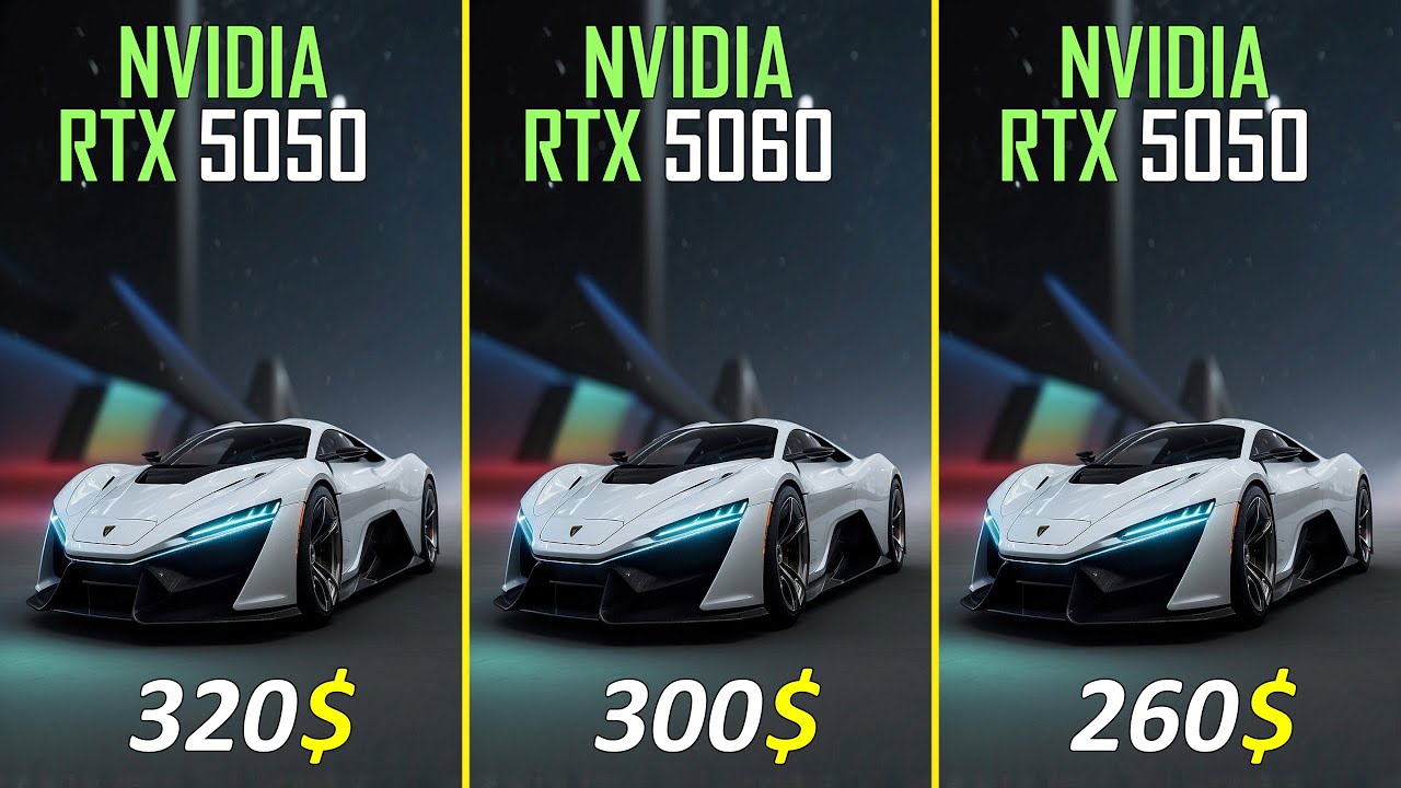 RTX 5050 vs RTX 5060 vs RTX 4060 Test at 1080P and 1440P - YouTube