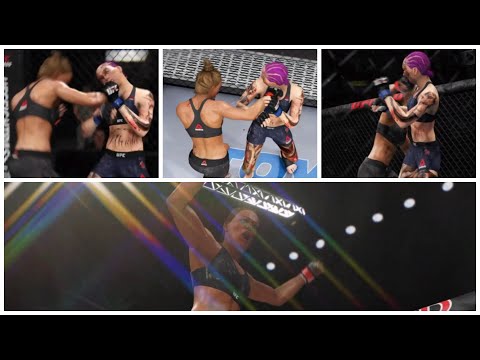 Career Mode: Emily Gonzalaz vs Lorraine B. (EA UFC 3: Ryona Edition)