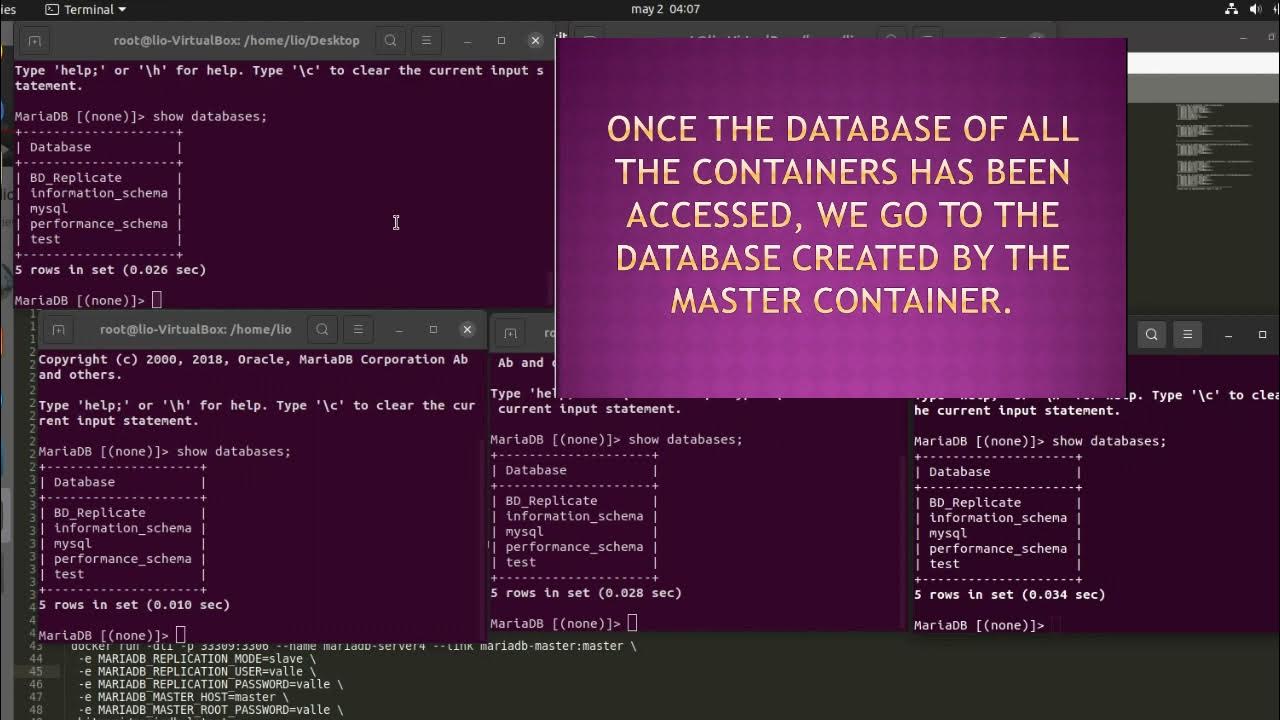 Database Replication With Docker and Mariadb - YouTube