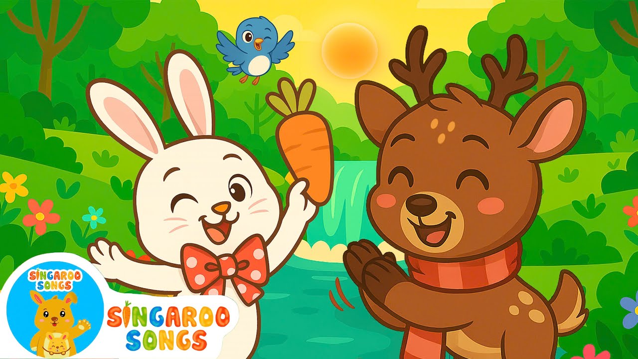 🦌 The Little Deer In Morning Light | Gentle Nature Song For Kids ...
