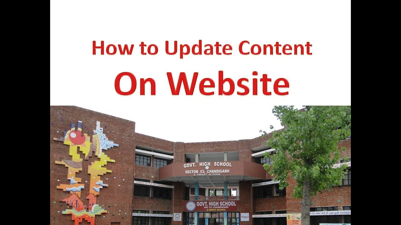 How to update Content in Website. - YouTube