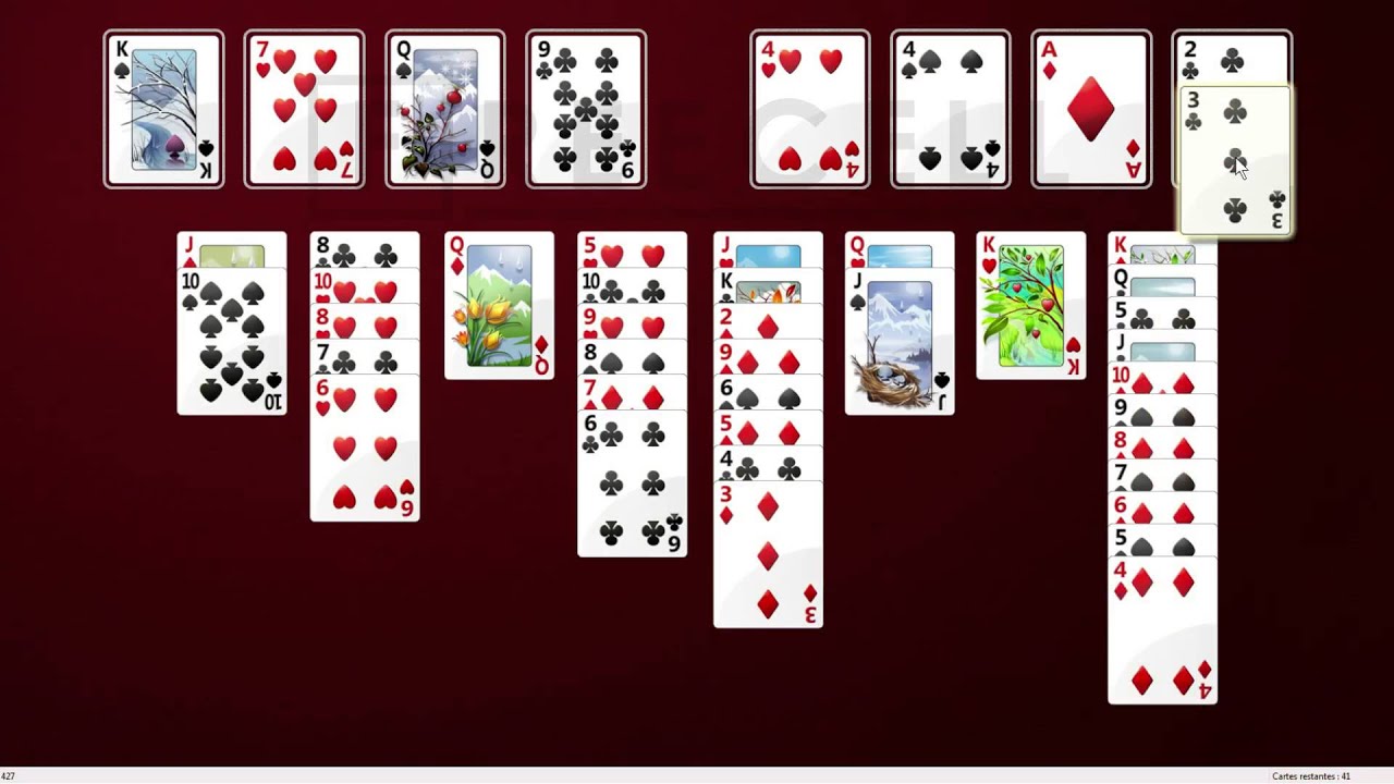 Solution to freecell game #427 in HD - YouTube