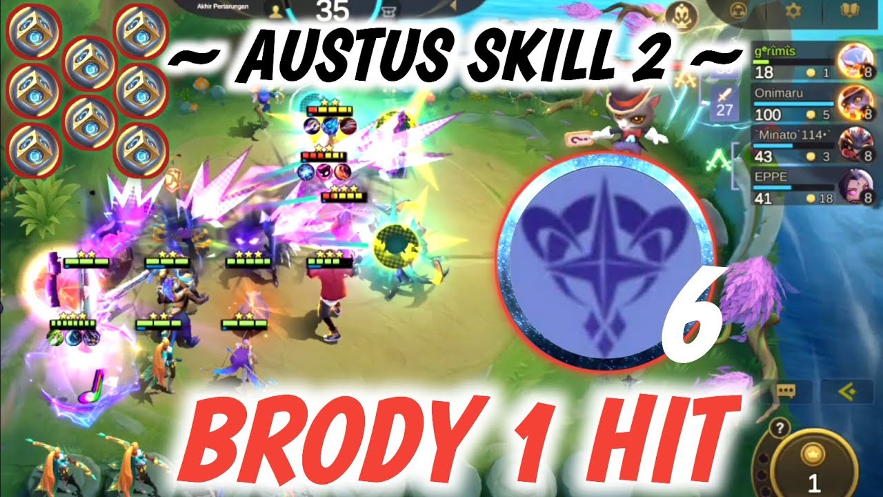 BRODY 1 HIT ? AUSTUS SKILL 2 BRODY ASTRO !! MEGIC CHESS - YouTube