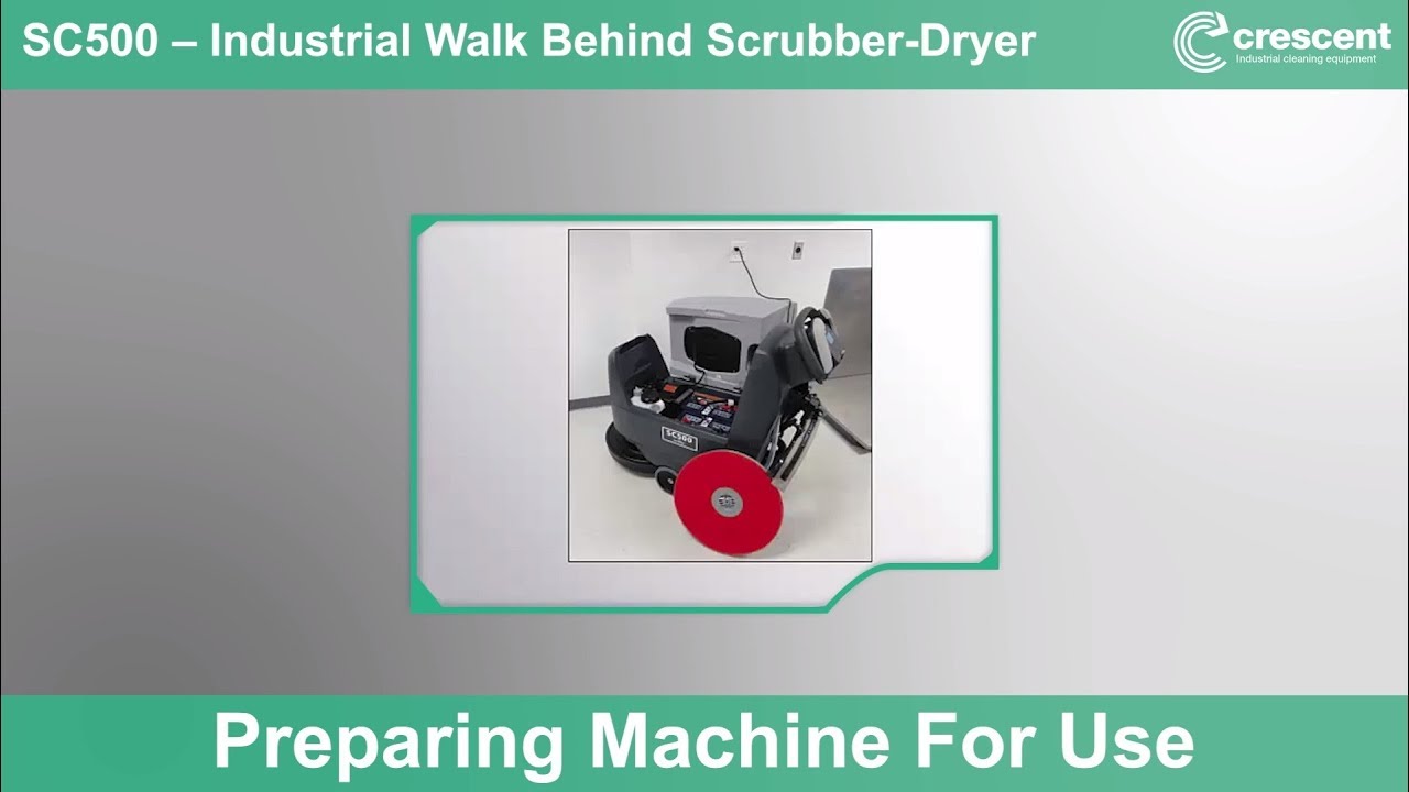 SC500 Scrubber Dryer - Use And Care Guide - YouTube