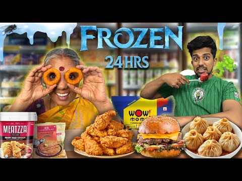 24 Hours Eating ONLY Frozen Foods |Ultimate Challenge