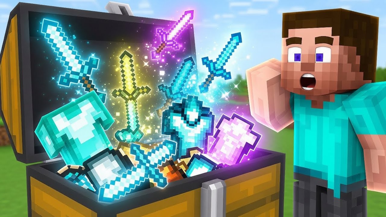 🖱️ Minecraft But You Can Copy & Paste ANY ITEM! (Game-Breaking Mod) 🖱️ ...