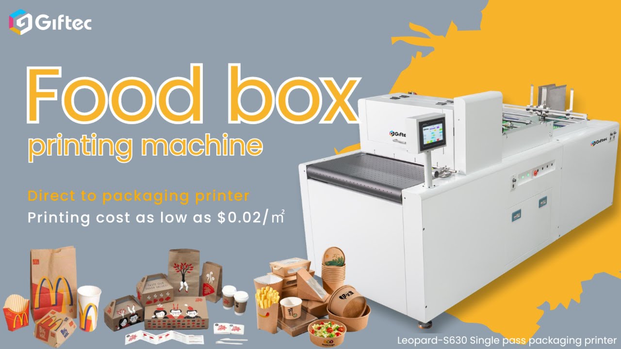 Digital burger box lunch box fast food box direct to packaging Single ...