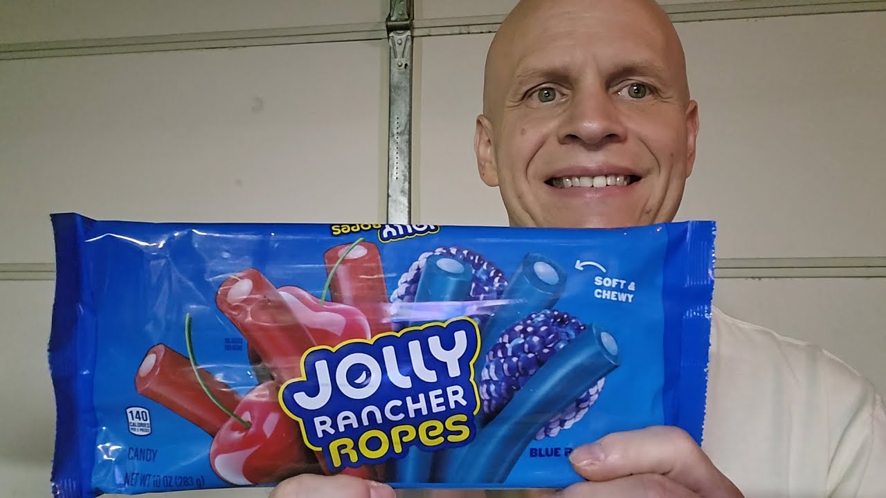 New Jolly Rancher Ropes: Blue Rasberry & Cherry - YouTube