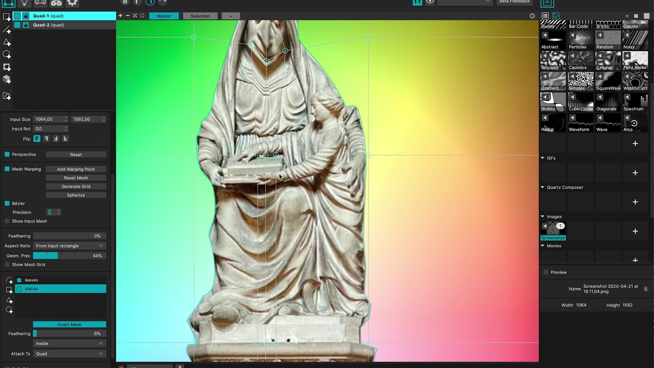 Bezier MeshWarping part2 / MadMapper 4 - YouTube