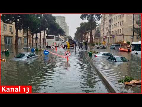 Güclü SEL Hacıqabulda körpünü ÜÇURDU, sakinlərin ətraf kəndlərdə əlaqəsi KƏSİLDİ- VİDEO