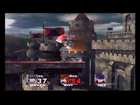Super Smash Bros Brawl Refined 1.2h Marth VS Roy VS Ike - YouTube