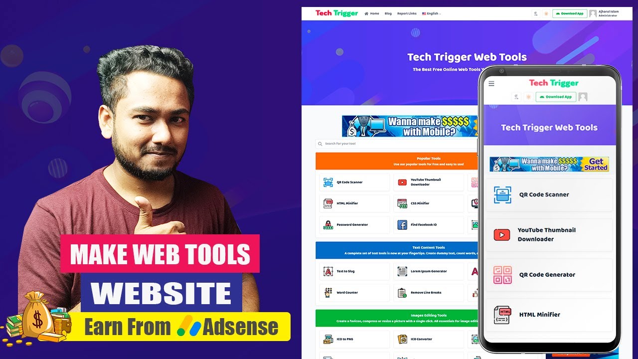 How To Create Web Tools Website And Earn Money From Online Sumowebtools Php Script Tutorial 