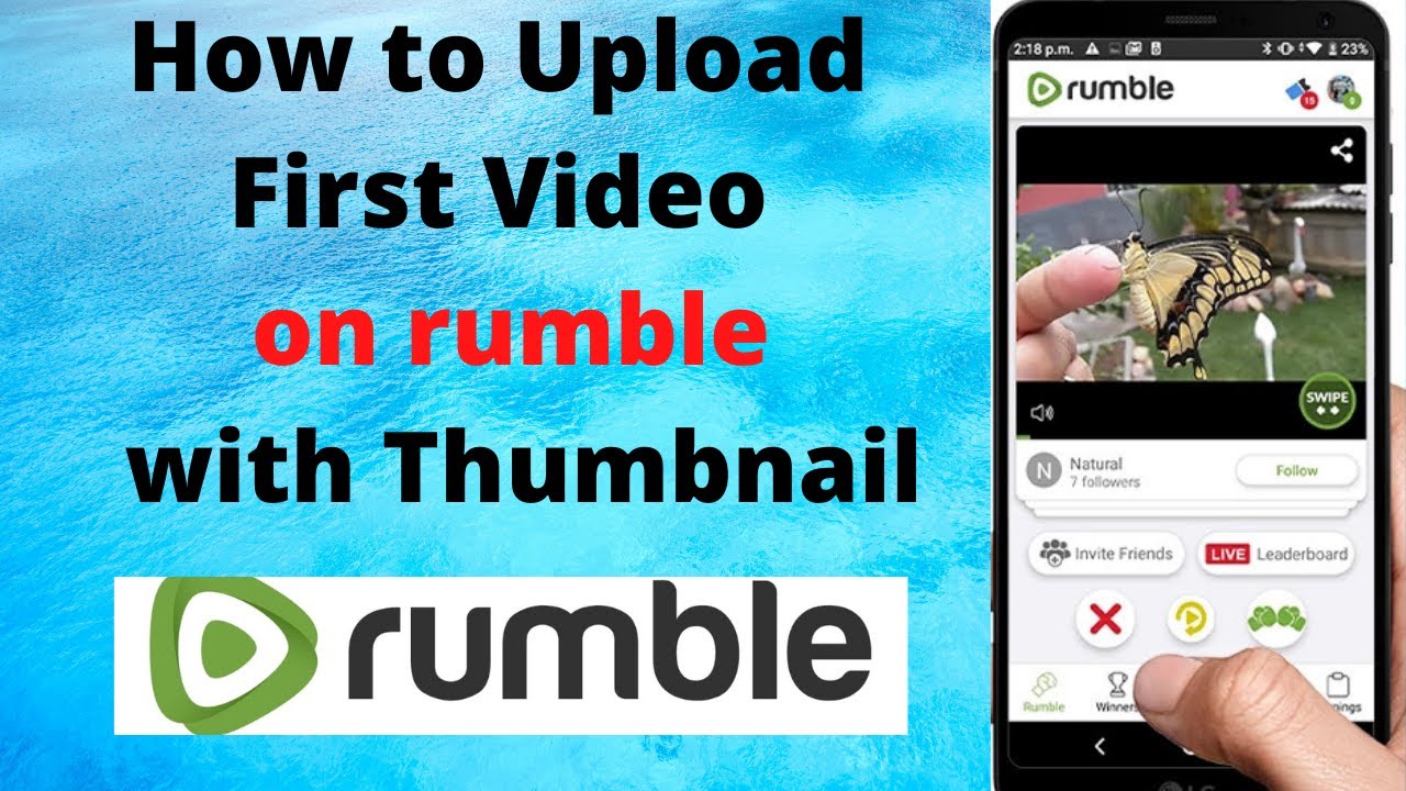 How to Upload First Video on rumble with Thumbnail ( 2021 ) - YouTube