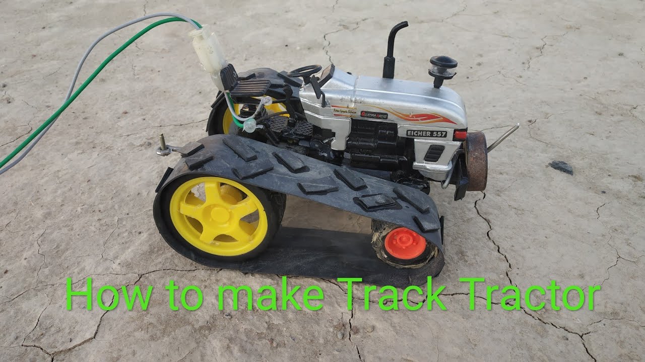 How to make Track Tractor at home - YouTube