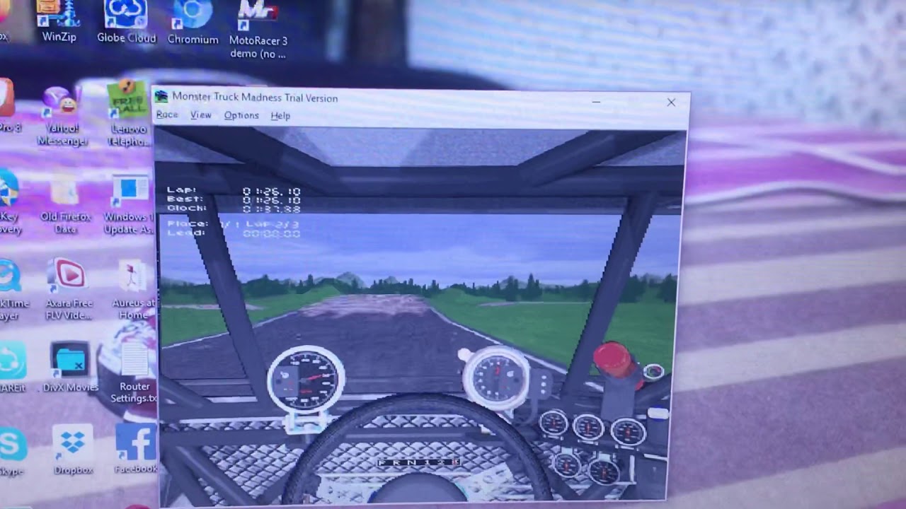 Microsoft Monster Truck Madness trial (Windows game 1996) - YouTube