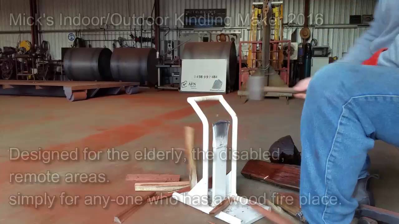 Mick's Indoor/Outdoor kindling splitter- Specialized Tool - YouTube