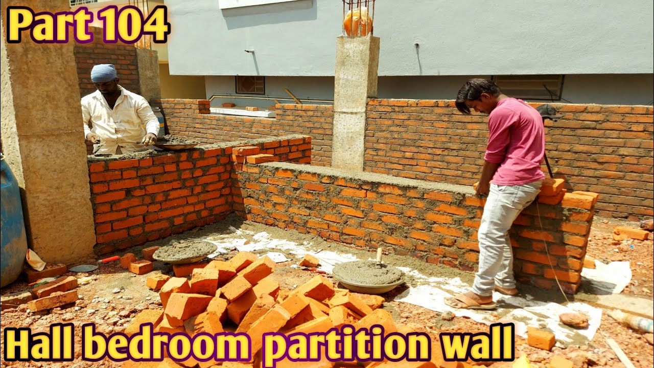 Part 104 Construction Of Double Layer Brick Wall with Window - YouTube