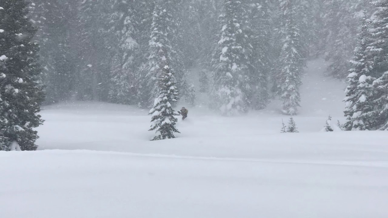 Snowmobile Crash into Tree - YouTube