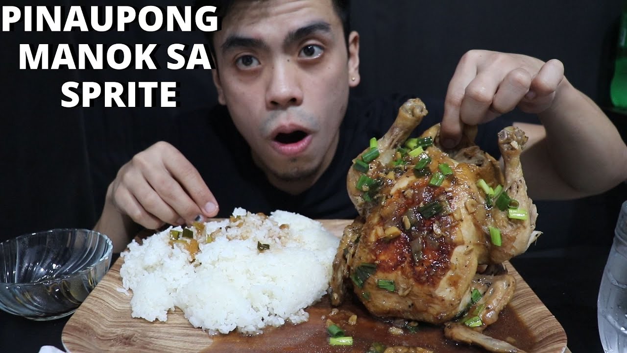 PINAUPONG MANOK SA SPRITE MUKBANG - YouTube