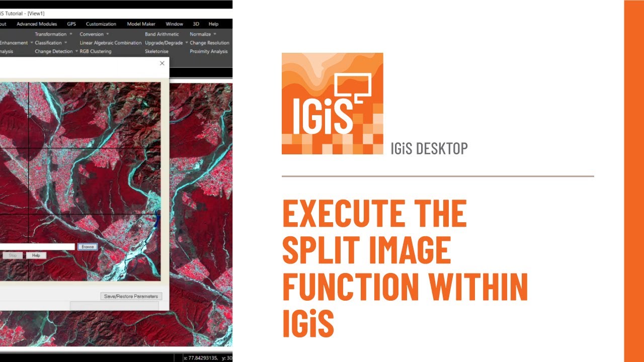 Execute the Split Image function within IGiS - YouTube