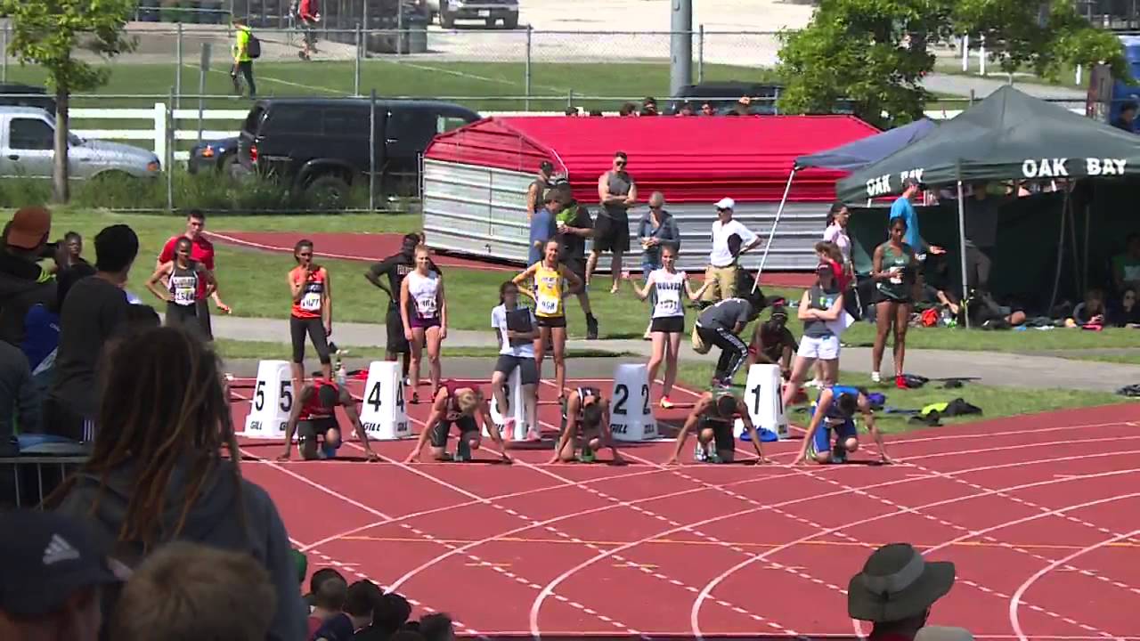 Junior Boys 100m Finals: BC High School Track & Field Provincials 2014 ...