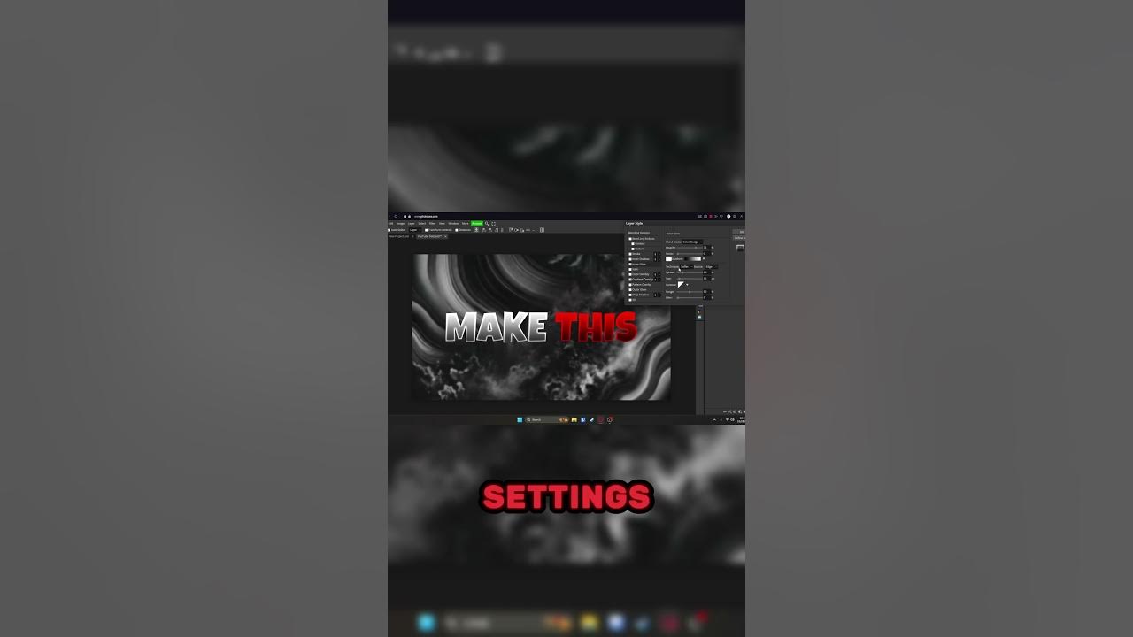 How to make “YOUTUBE” TEXT in Photopea! (PHOTOPEA TEXT) #photopea #text ...