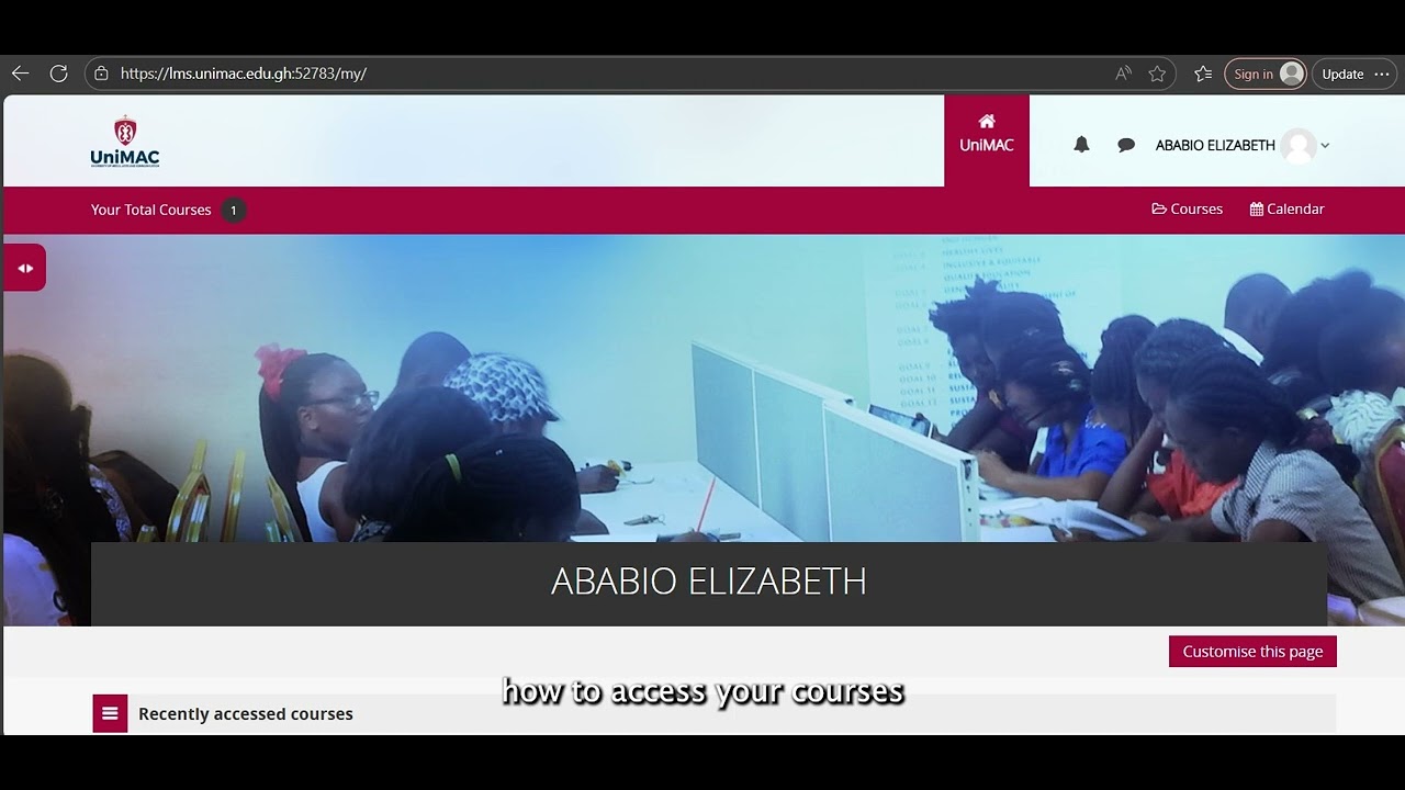LMS LESSON 3 HOW TO ACCESS A COURSE - YouTube