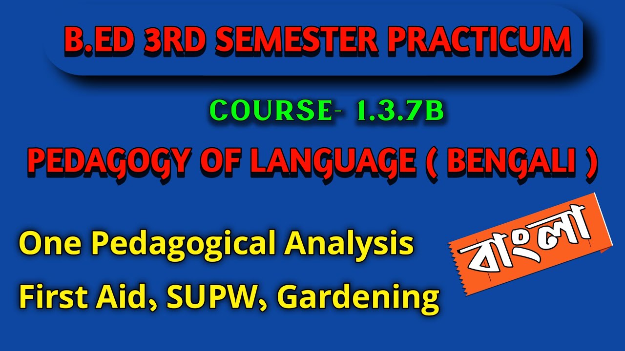 B.ed 3rd semester community based activity | b.ed 3rd semester school internship practicum ...