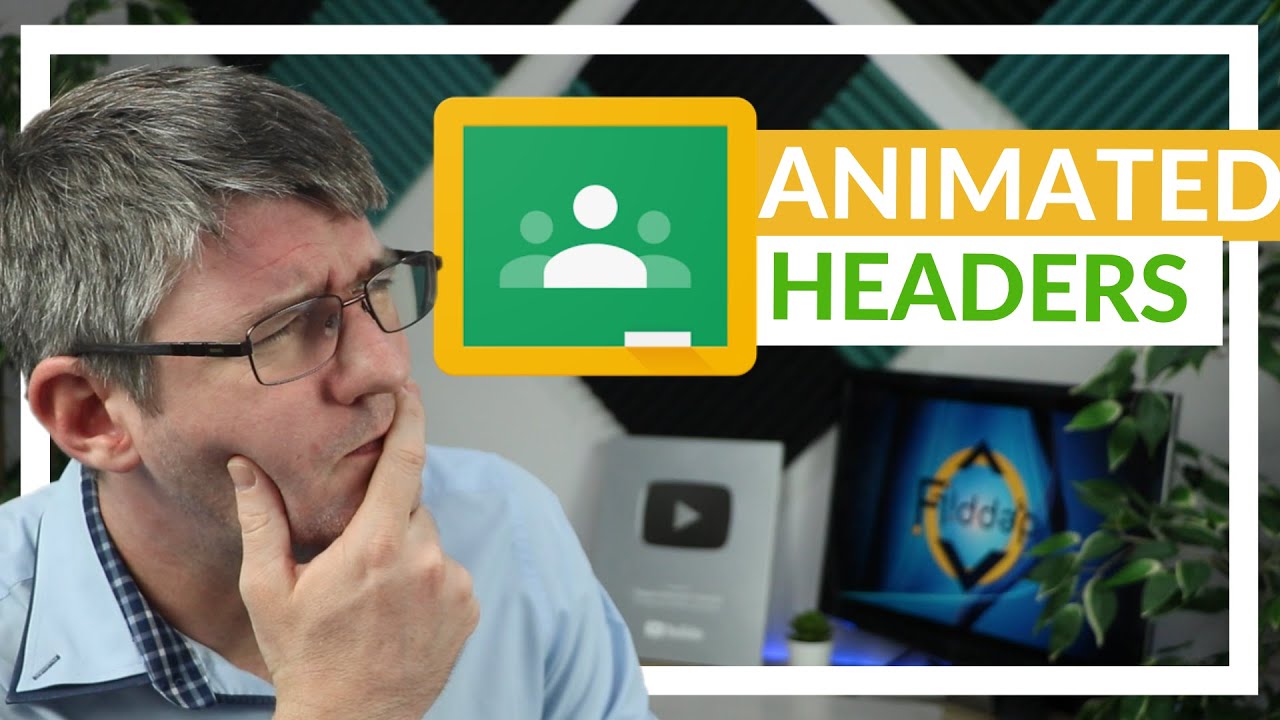 Animated Google Classroom Header in Canva - YouTube