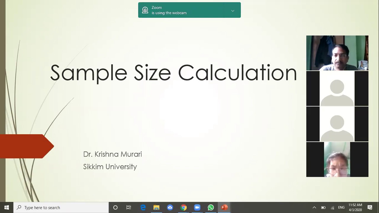 sample size calculation - YouTube