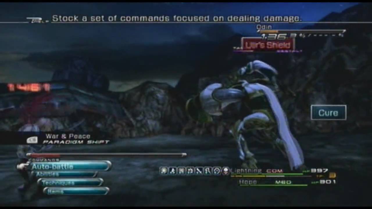 Final Fantasy XIII- how to beat odin (HD) - YouTube