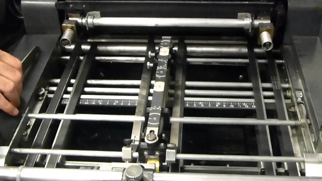 Makeready of Paper Path on Multi 1450 - YouTube