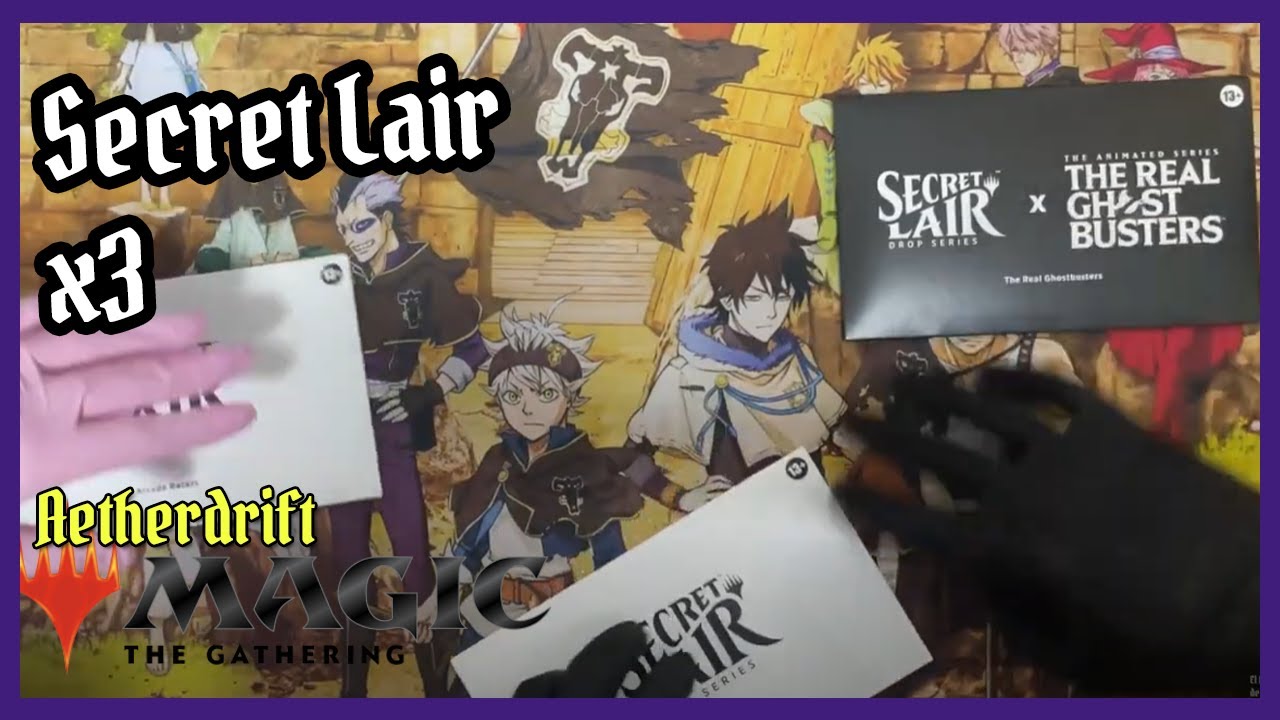 Unboxing Secret Lair AetherDrift + GhostBusters - YouTube
