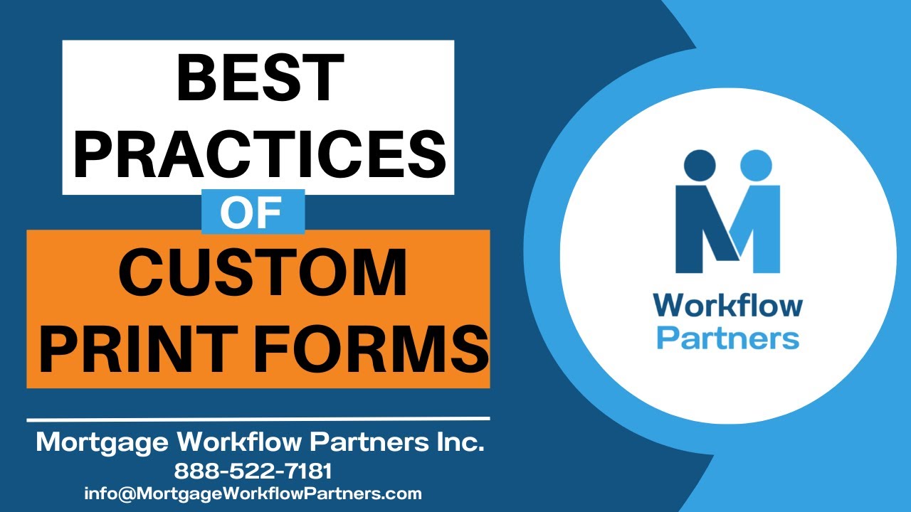 Best Practices of Custom Print Forms in Encompass® by ICE Mortgage ...