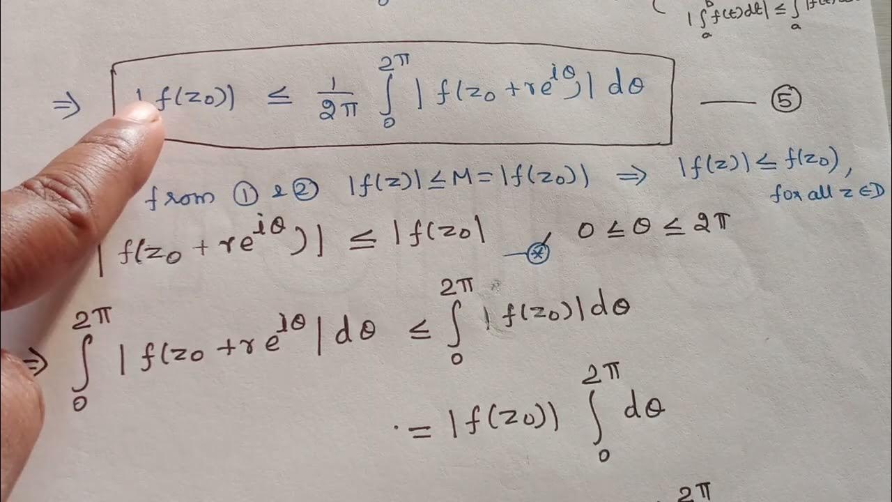 Maximum modulus principle # Complex Analysis - YouTube