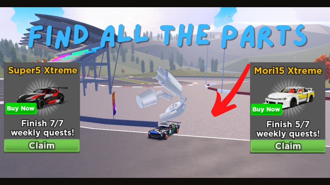 How To Find All 5 Parts Weekly Quests | Drive World (Roblox) - YouTube