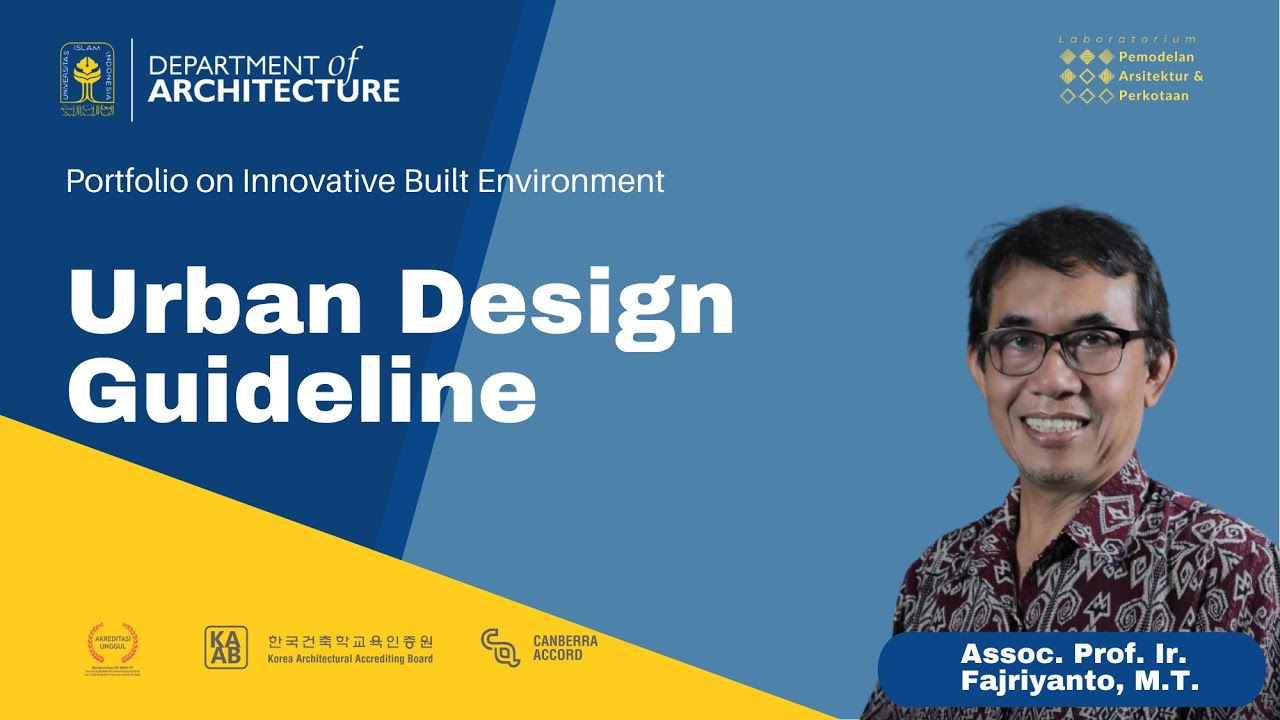2022 PLBI Module 2-2 Urban Design Guideline - YouTube