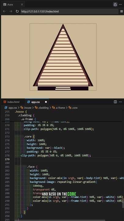 Day 9 of #coding an #aframe #cottage in pure #HTML and #CSS - YouTube