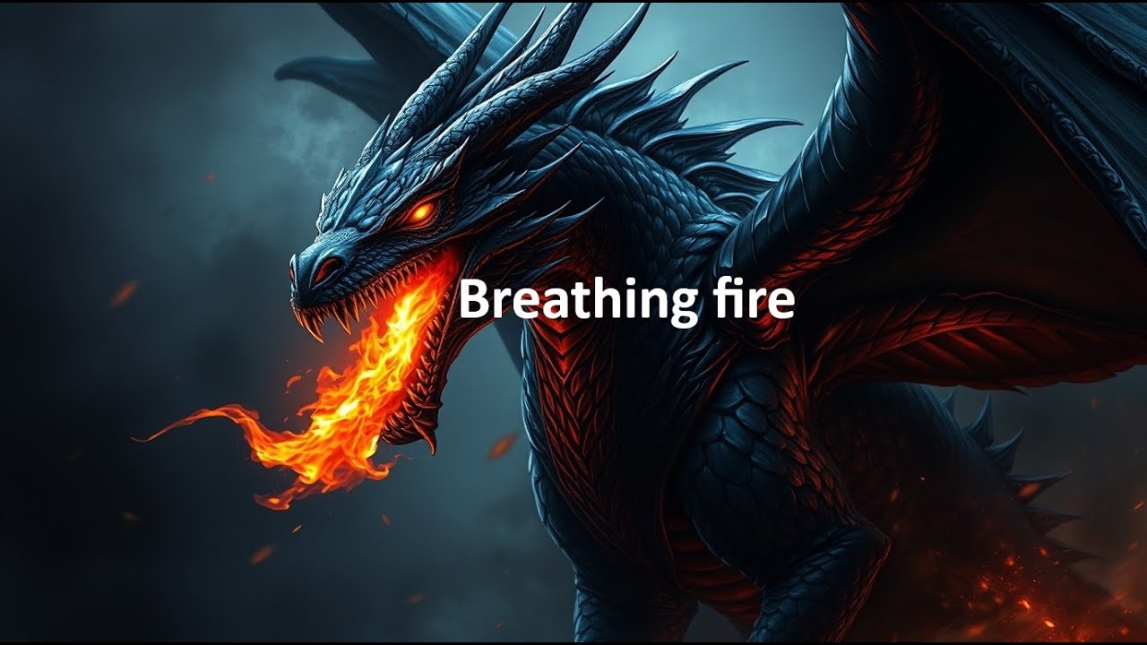 Dragon breathing fire | Epic music - Powerful - YouTube