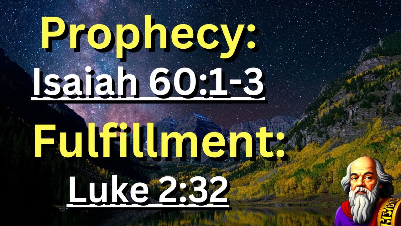 Prophecy: (Isaiah 60:1-3) Fulfillment: (Luke 2:32) "Nations Walk In The ...