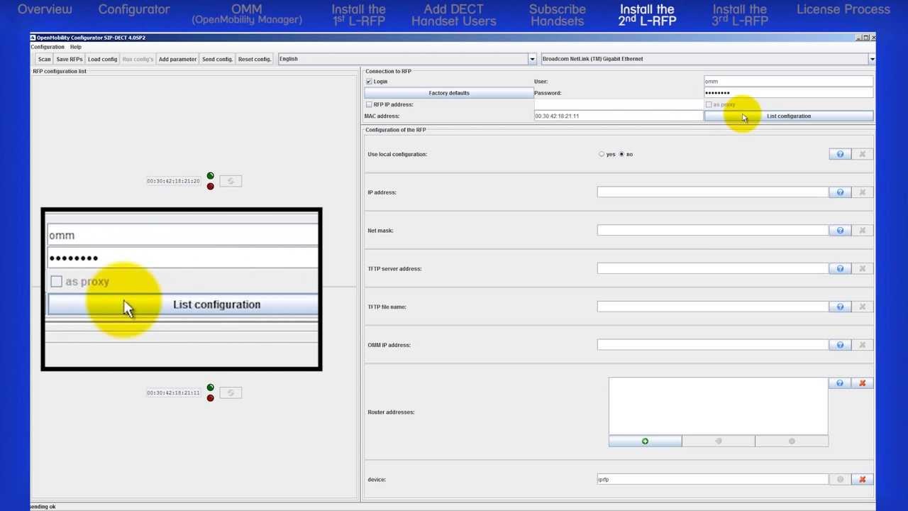 Mitel® SIP-DECT™ Enterprise Basic Installation Mod 7 Install the 2nd L-RFP - YouTube