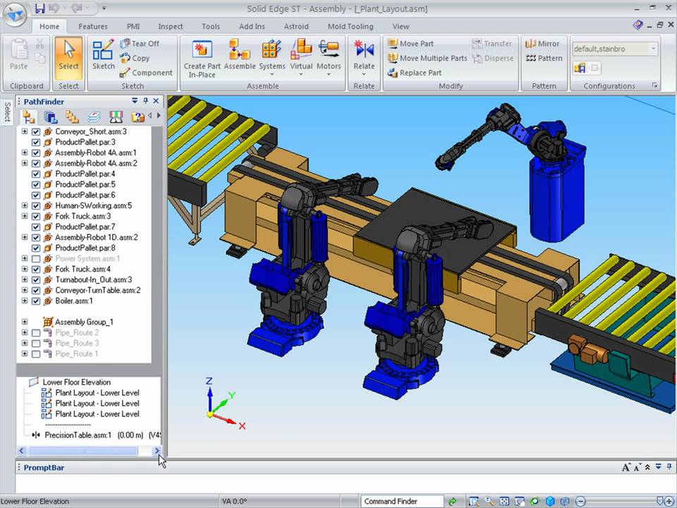 3.3-Tercera Razon para Elegir Solid Edge (Layout de plantas) - YouTube
